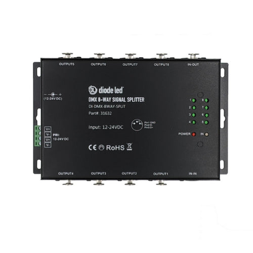 Diode LED DI-DMX-8WAY-SPLITDMX 8-Way Splitter – Gladiator Lighting