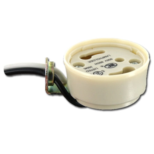 LH0779 GU24 Base CFL lamp holder/socket with 90'1/8 IPS hickey mountin ...