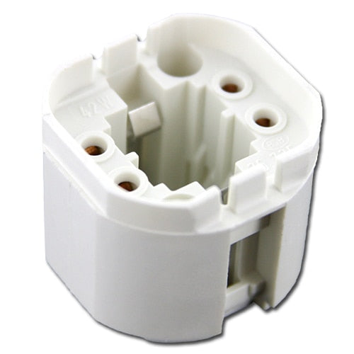 LH0920 GX24q-4, 42w 4 pin CFL lamp holder/socket with two hole vertica ...