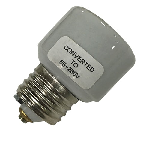 LH1044 E26/E27 medium base 277v lampholder extender, extends lamp appr ...