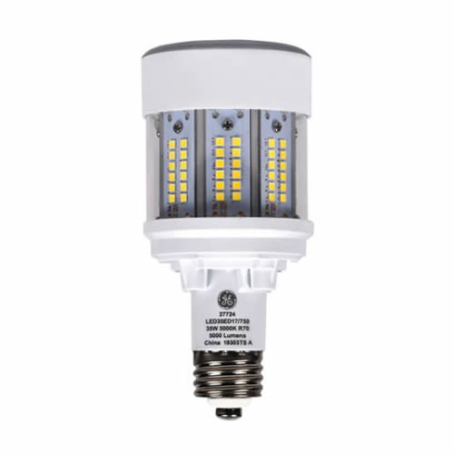 GE 27724 LED35ED17/750 35W LED Corn Cob Lamp 5000K E26 Base 120-277V ...