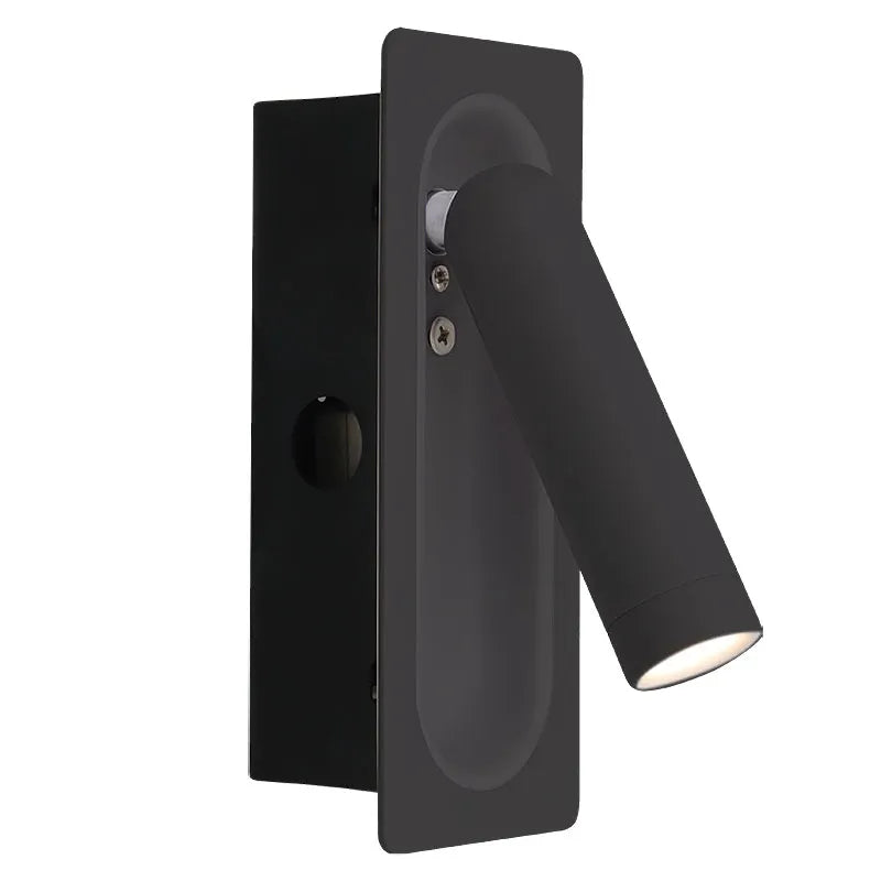 Westgate BRL-RV-BK 3W LED Vertical Bedside Reading Light Fixture Black ...